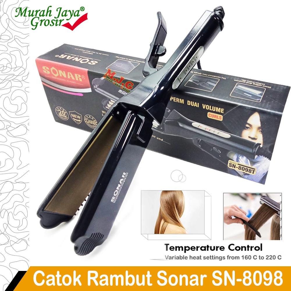 Jual Catok Rambut Sonar SN-8098 LURUS Catokan Suhu / Alat Pelurus ...