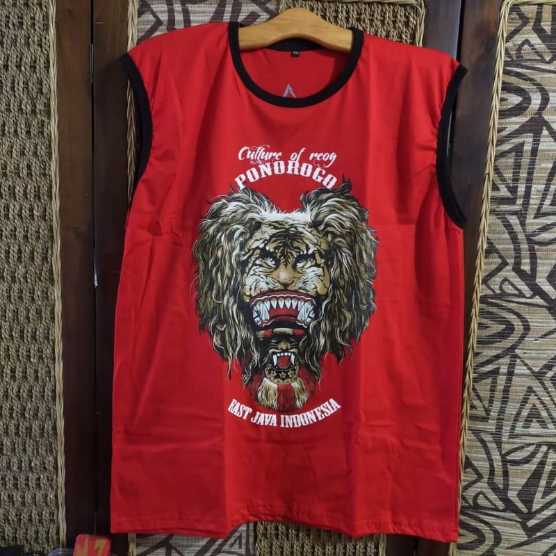 Jual singlet singo barong / singlet barong / kaos reog / kaos budaya ...