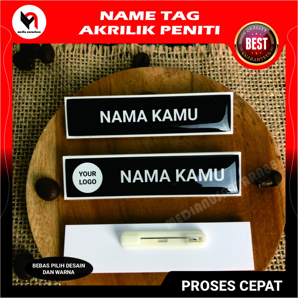 Jual Name Tag Akrilik Peniti | Shopee Indonesia