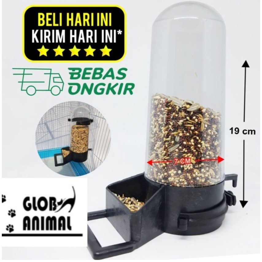 Jual DISPENSER TABUNG GANTUNG SANGKAR BURUNG wadah pakan minum burung cepuk plastik | Shopee ...