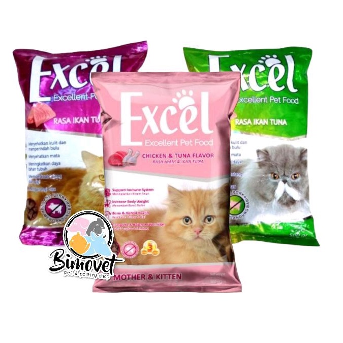 Jual Pakan Kucing Excel Adult Mother n Kitten Berkualitas Murah Ungu ...