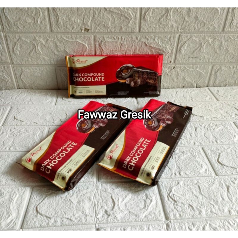 Jual PARROT DARK COMPOUND Batangan Coklat CHOCOLATE 500gr | Shopee ...