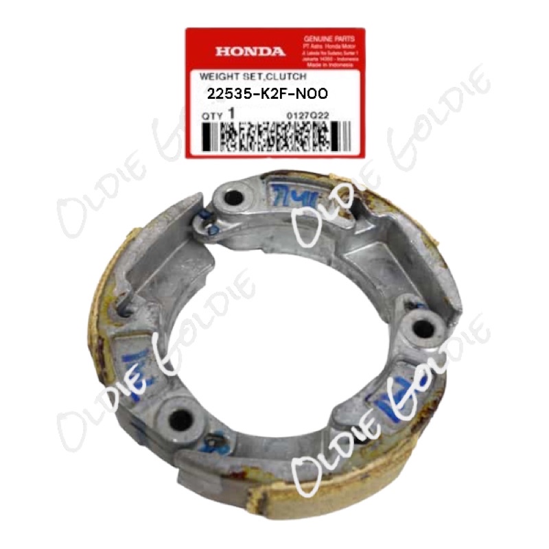 Jual 22535-K2F-N00 Kampas Kopling Ganda Weight Set Clutch Scoopy LED ...