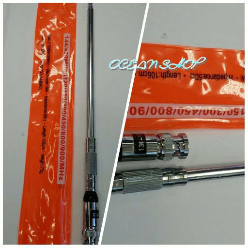 Jual Baru! Antena Tarik Dual Band Ht Bnc Drat Panjang 120Cm Di Tekuk | Shopee Indonesia