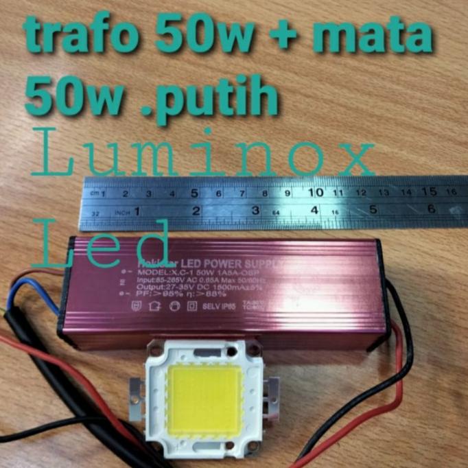Jual driver trafo led 50 watt 50w 50watt jalan pju cob + HPL 50 w COB ...