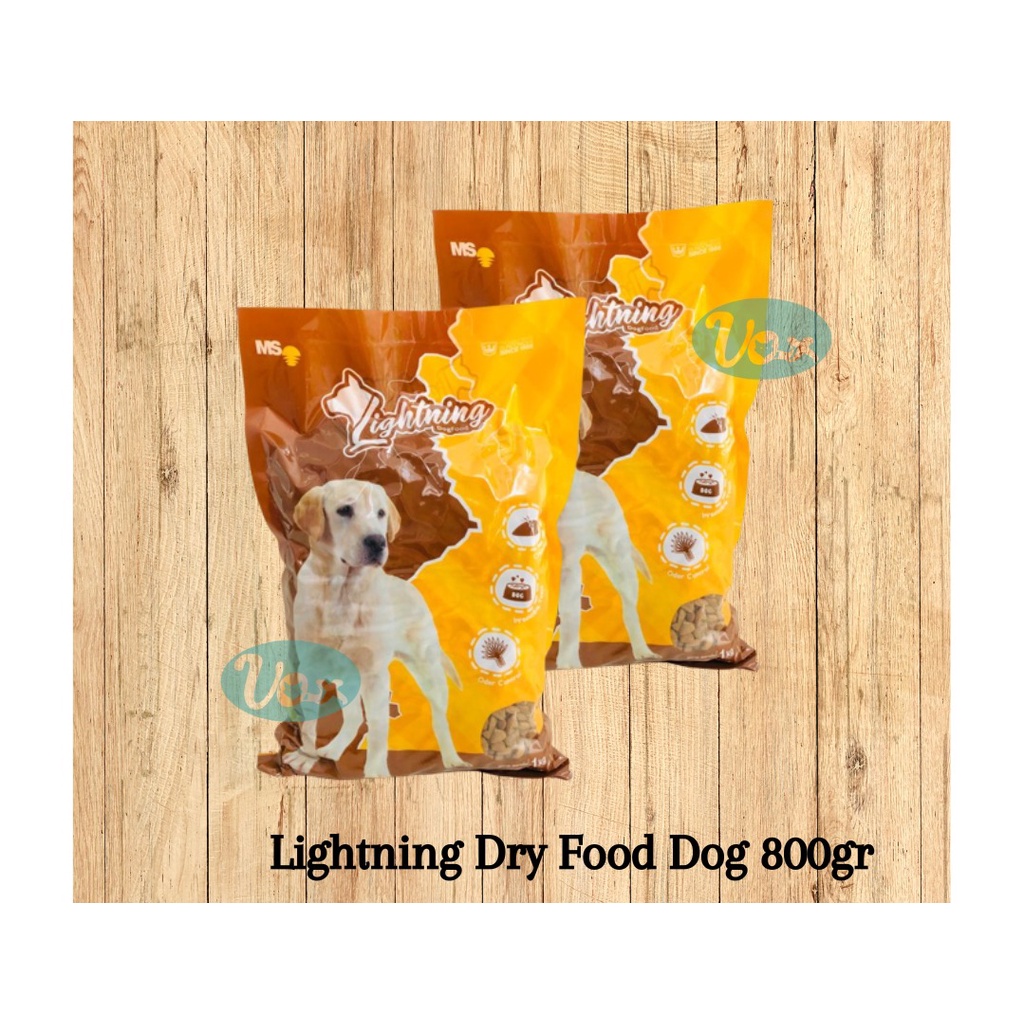 Jual Lightning Dog 800gr - Makanan Anjing Lightning Dry Food | Shopee ...