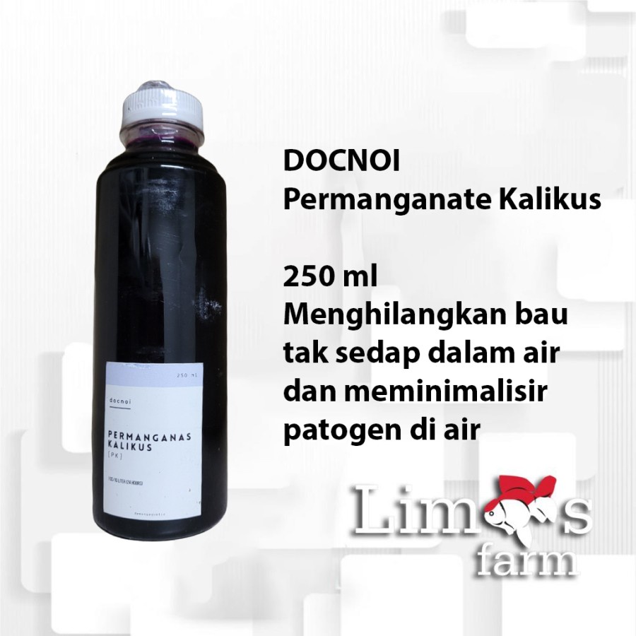 Jual Docnoi PERMANGANAS KALIKUS (PK) Water treatment untuk ikan 250 ml ...