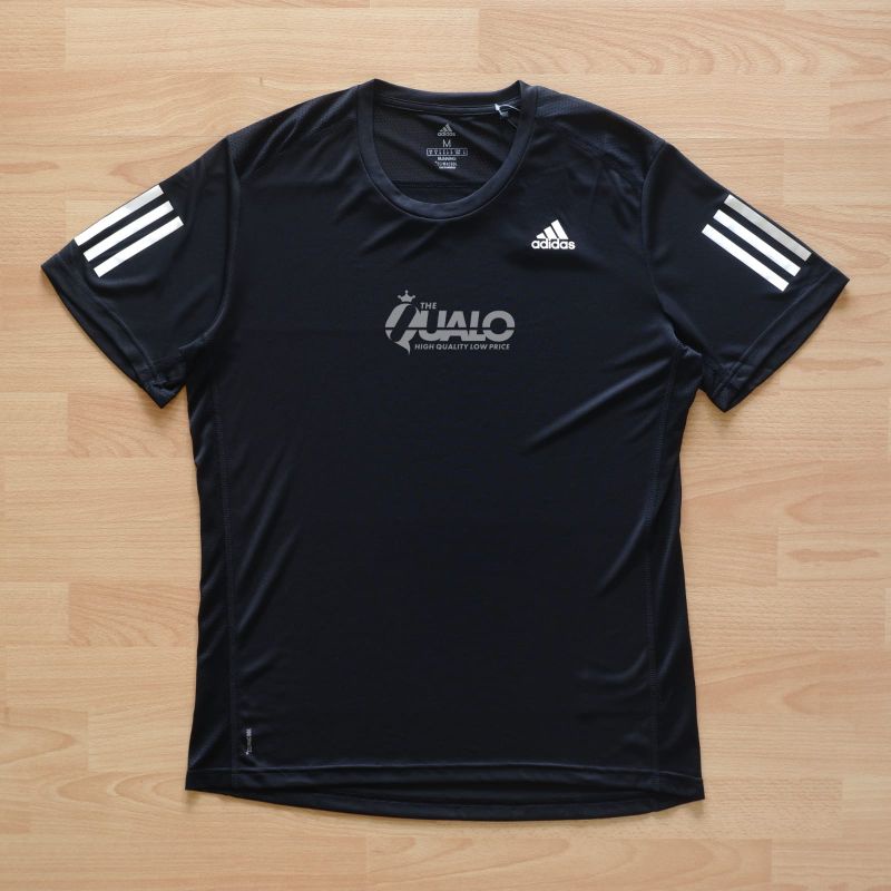 Jual Kaos Running Pria ads Men Own The Run Tee Black White ORIGINAL ...