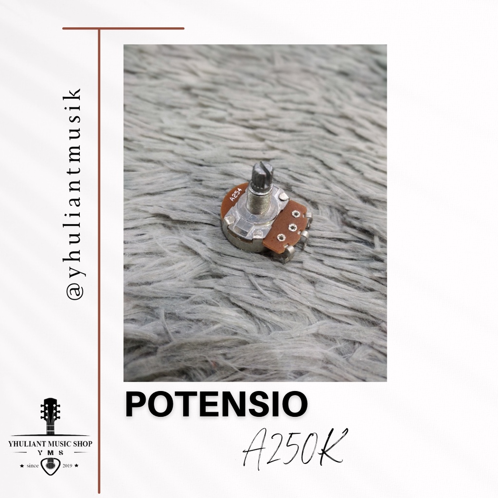 Jual Potensio Aplus A250K Logaritmik For Single Coil Pickups | Shopee Indonesia
