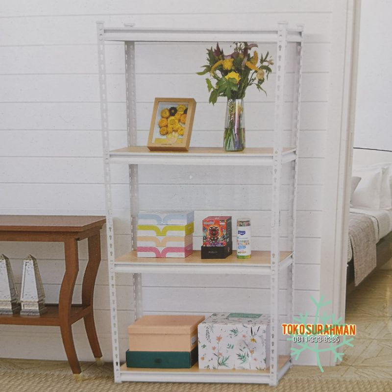 Jual Rak Besi Tactix Kuat 4 Tingkat 80 x 30 x 160 cm Mudah di rakit ...
