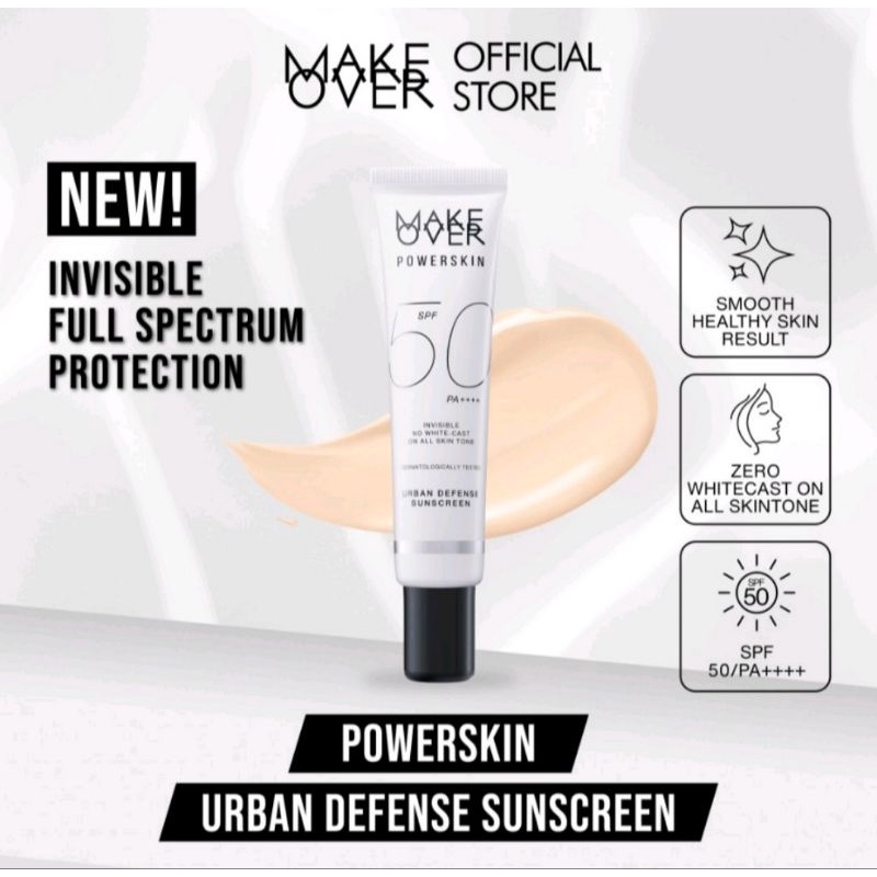 Jual MAKE OVER SUNSCREEN | MAKE OVER POWERSKIN URBAN DEFENSE SUNSCREEN ...