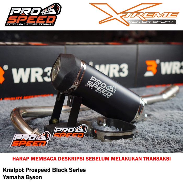 Jual Knalpot Prospeed Black Series Yamaha Byson Stainless Fullsystem ...