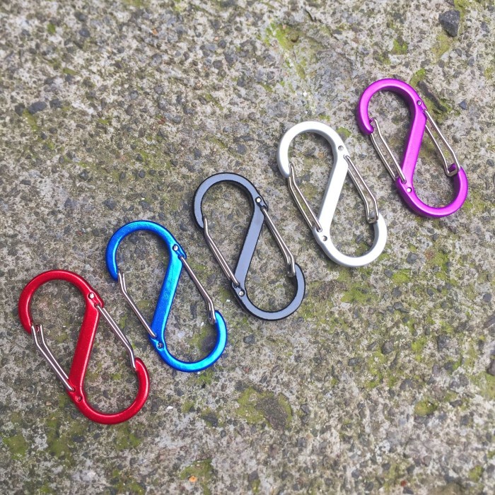 Jual Gantungan Metal S-biner besar carabiner Premium Quality spring ...