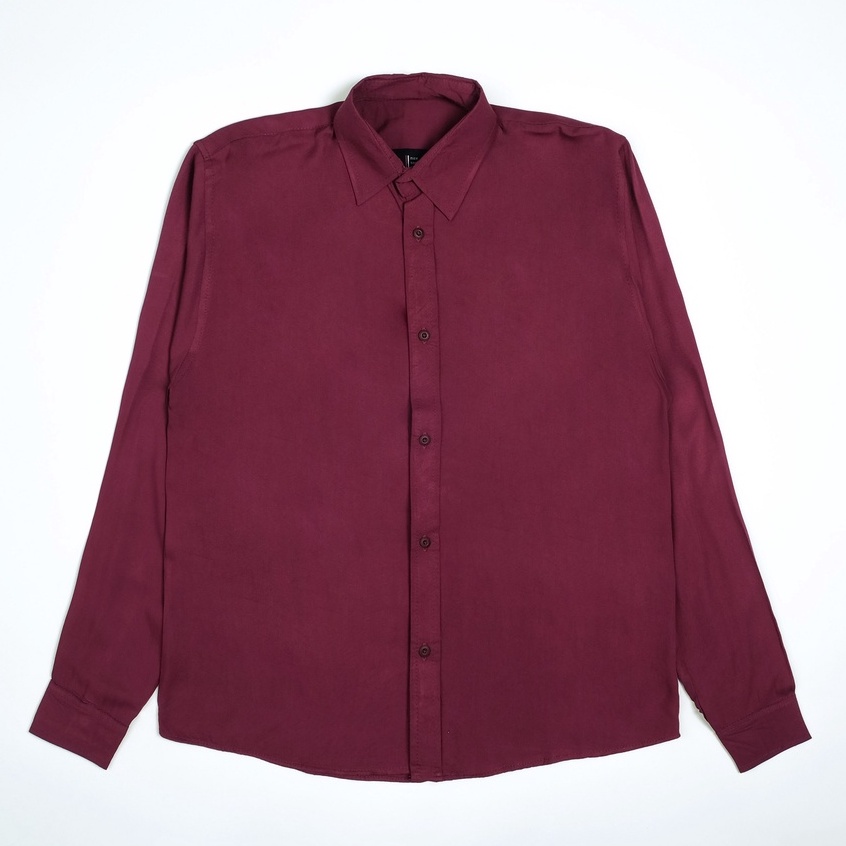 Jual Nsa Ind Kemeja Long Shirt Faddey Maroon Unisex | Shopee Indonesia