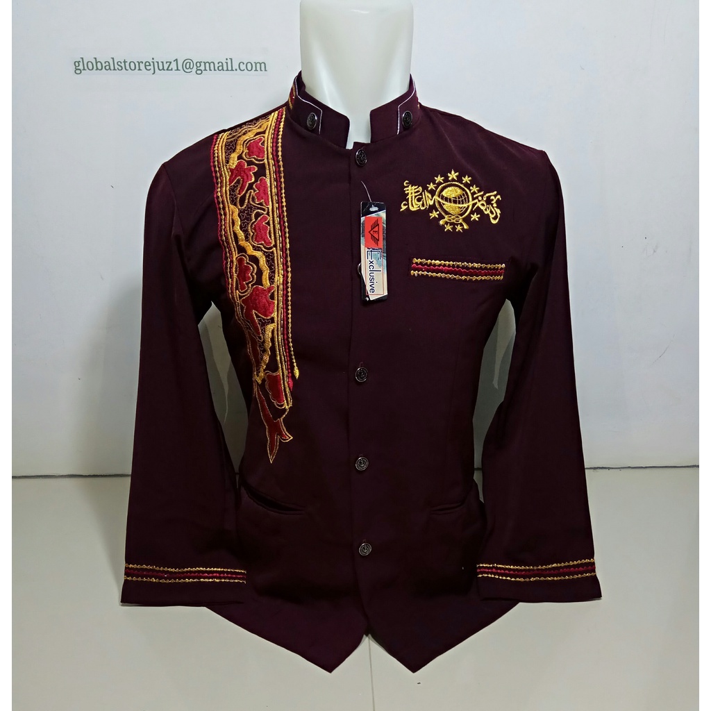 Jual JAS KOKO MODEL TERBARU PAKAIAN MUSLIM PRIA Jasko Lis Bordir Logo ...