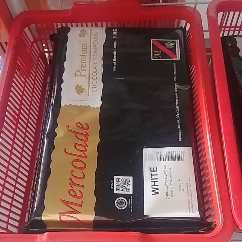 Jual Mercolade cokelat compound 1kg white dark premium | Shopee Indonesia