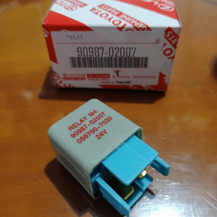Jual Toyota Relay 24V 4 Kaki 90987-02007 Dyna Saurus, Rino Saurus ...