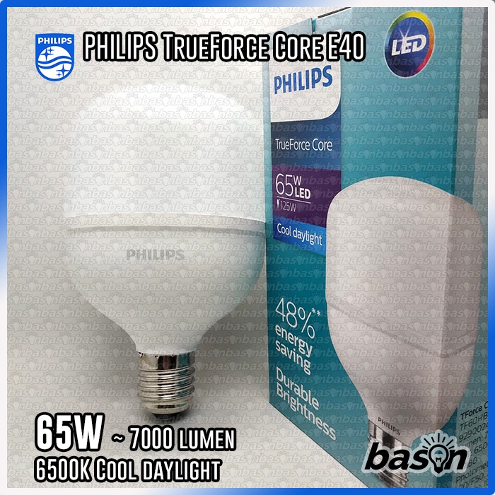 Jual PHILIPS TrueForce Core HB LED Bulb 65W E40 7000lm 6500K - Lampu ...