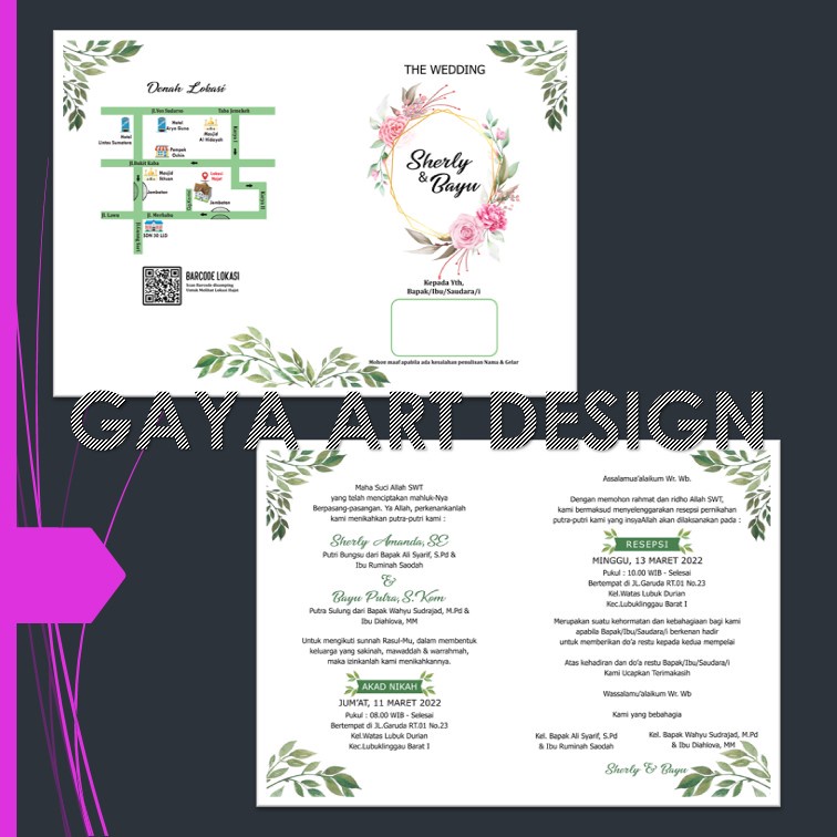 Jual Jasa Desain Undangan, Desain Undangan Pernikahan, Desain Undangan ...