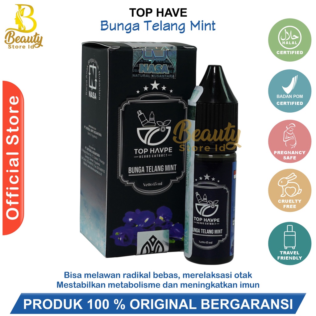 Jual BS - Top Havpe Bunga Telang Mint Penghilang Stress Obat Berhenti ...