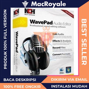 Jual NCH WavePad 10 Pro Audio Editing Pro - Rekam dan Edit Musik Lagu ...