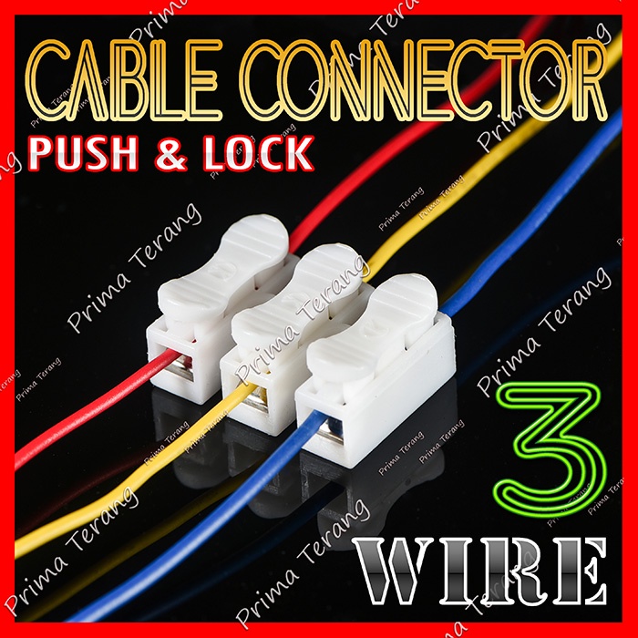 Jual Quick Cable Connector 3 Pin Konektor Kabel Mudah 3P Wire | Shopee ...