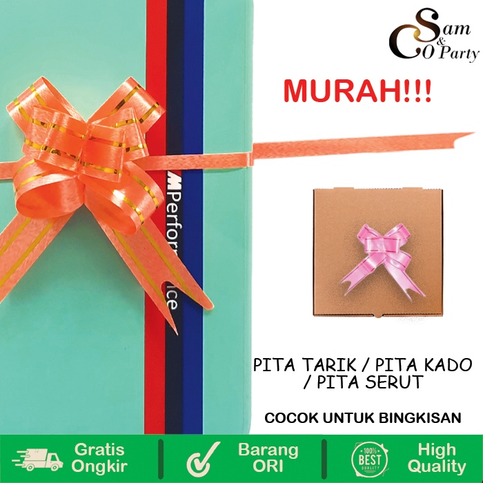 Jual Pita Tarik / Pita Serut / Pita Serut Lis Emas 12mm / Pita Tarik ...