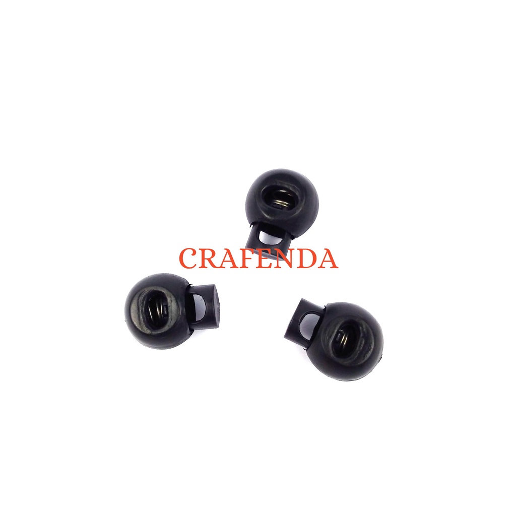 Jual Stopper Tali Model Bulat Hitam 10 Pcs | Shopee Indonesia