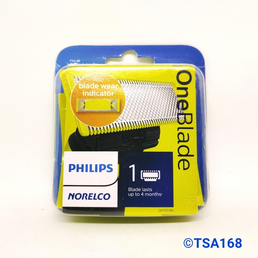 Jual Philips Norelco OneBlade Replacement Blade Genuine 1 2 3 Count ...