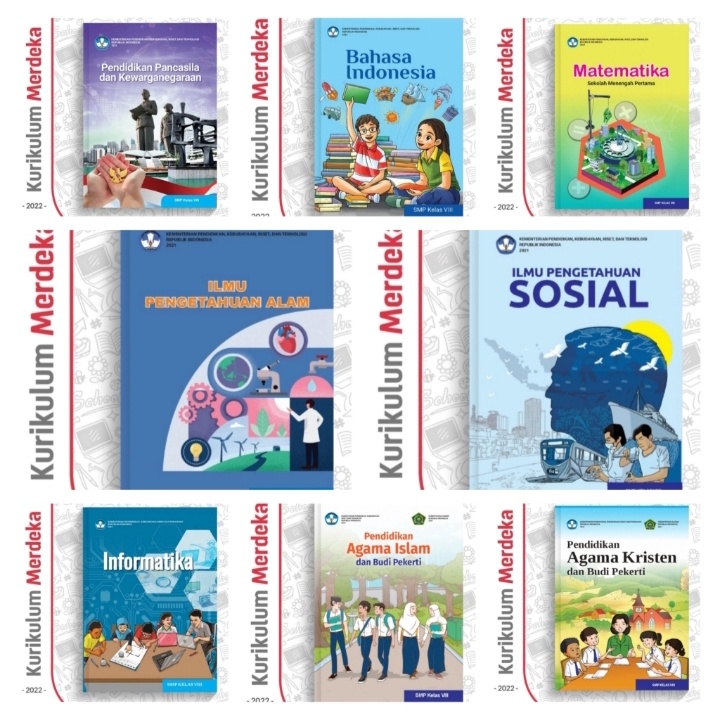 Jual ORI harga satuan buku siswa kurikulum merdeka untuk SMP/Mts kelas 8 edisi terbaru penerbit ...