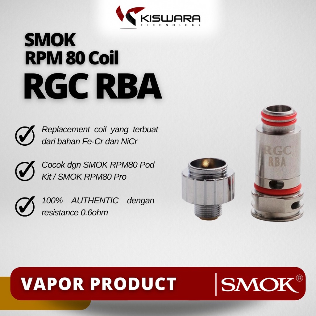 Jual Coil SMOK RPM 80 RGC RBA | Shopee Indonesia