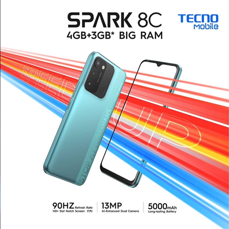 Jual Tecno Spark 8C 4/64 Ram 4GB Internal 64GB Garansi Resmi | Shopee ...