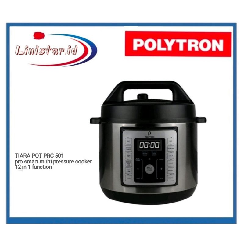 Jual POLYTRON PRC-501 Tiara Pot pro smart Multi pressure cooker 12IN1 ...