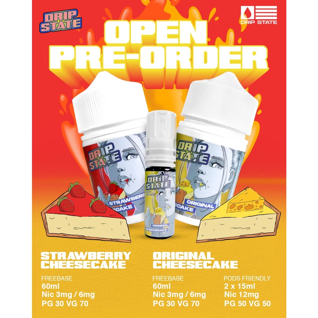 Jual DRIP STATE PODS FRIENDLY ORIGINAL CHEESE 15ML | Shopee Indonesia