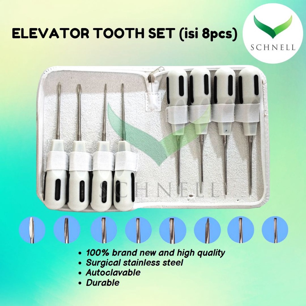 Jual Dental Elevator Tooth/Luxator Bein Root Elevator Set (Isi 8pcs | Shopee Indonesia