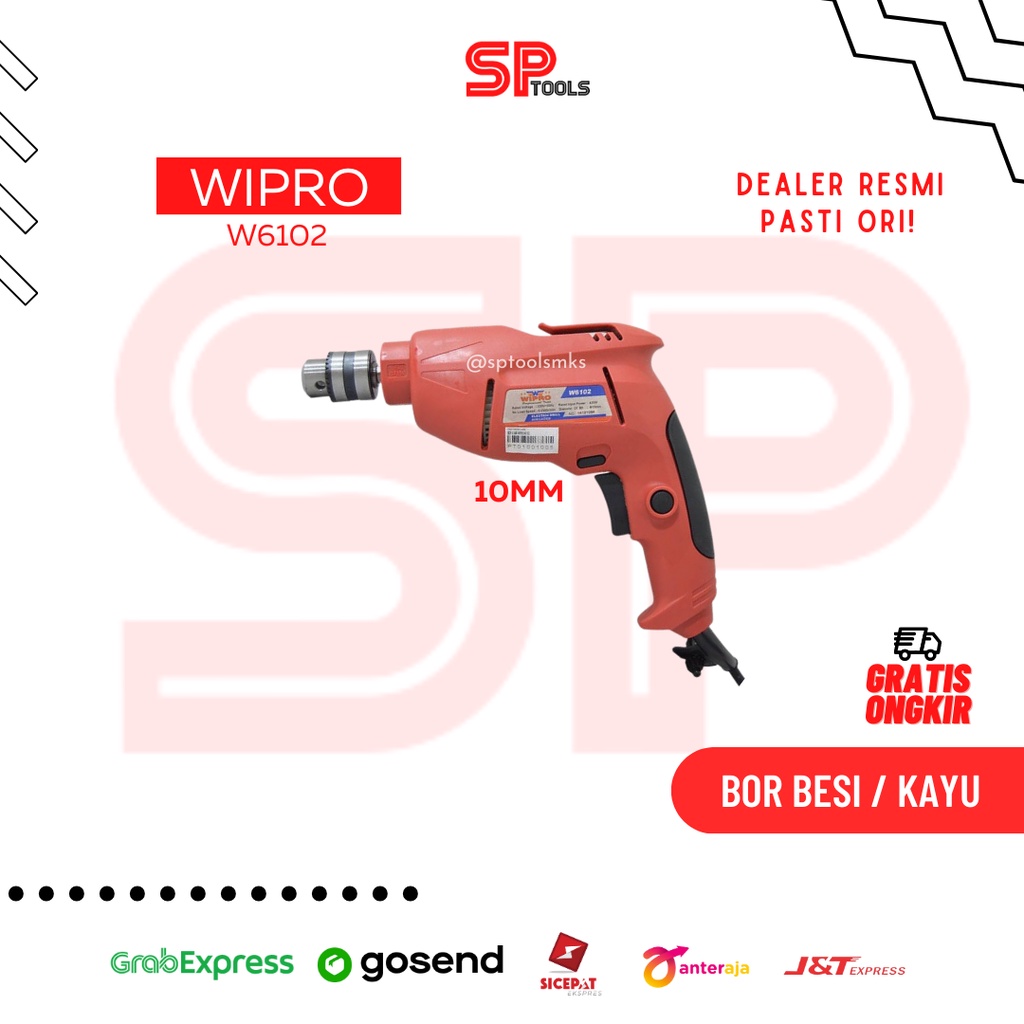 Jual MESIN BOR KAYU BESI 10MM 10 MM WIPRO W6102 | Shopee Indonesia