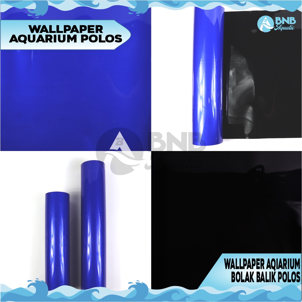 Jual Wallpaper/Background Aquarium Polos Bulak Balik Uk.30CM,40CM,50CM ...