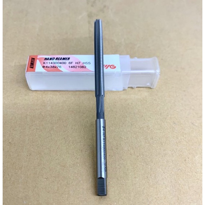 Jual Hand Reamer 4 mm H7 Lurus merk YG Korea original baru..Reamer 4mm ...