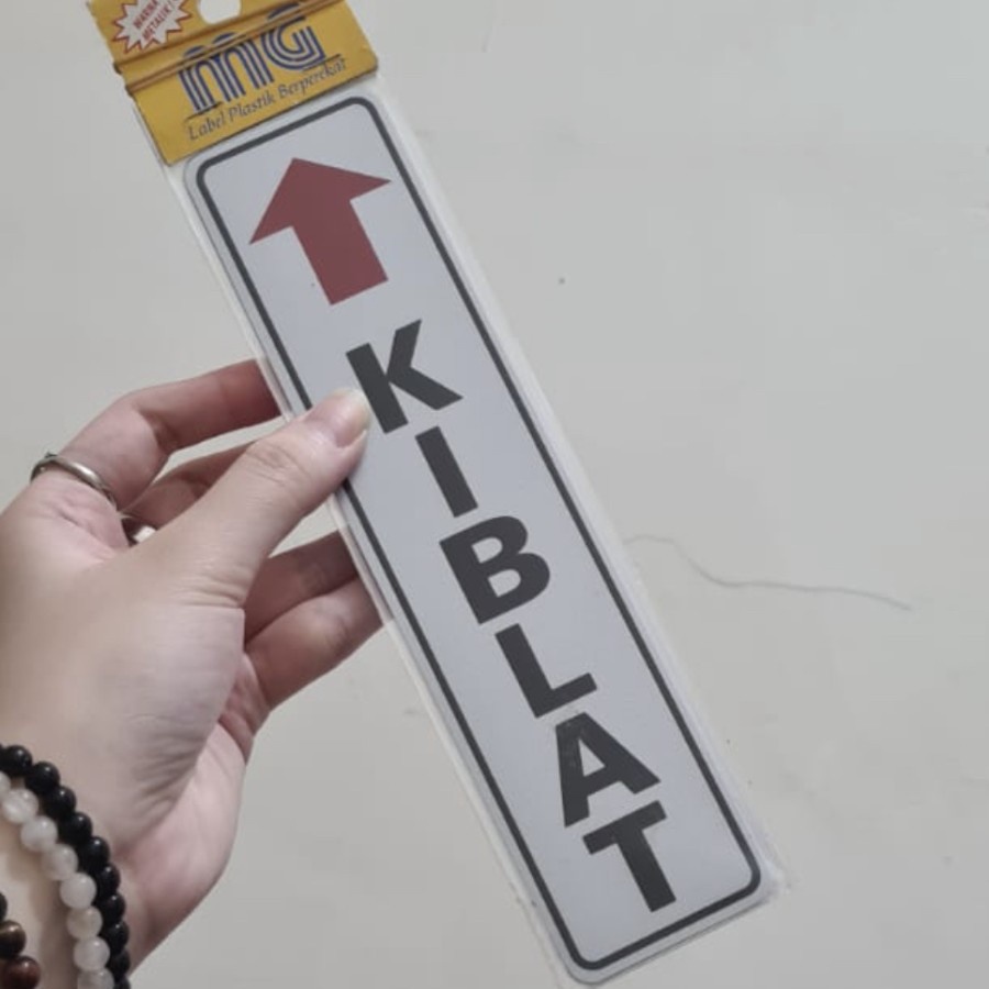 Jual Stiker PVC Signage Arah Kiblat | Shopee Indonesia
