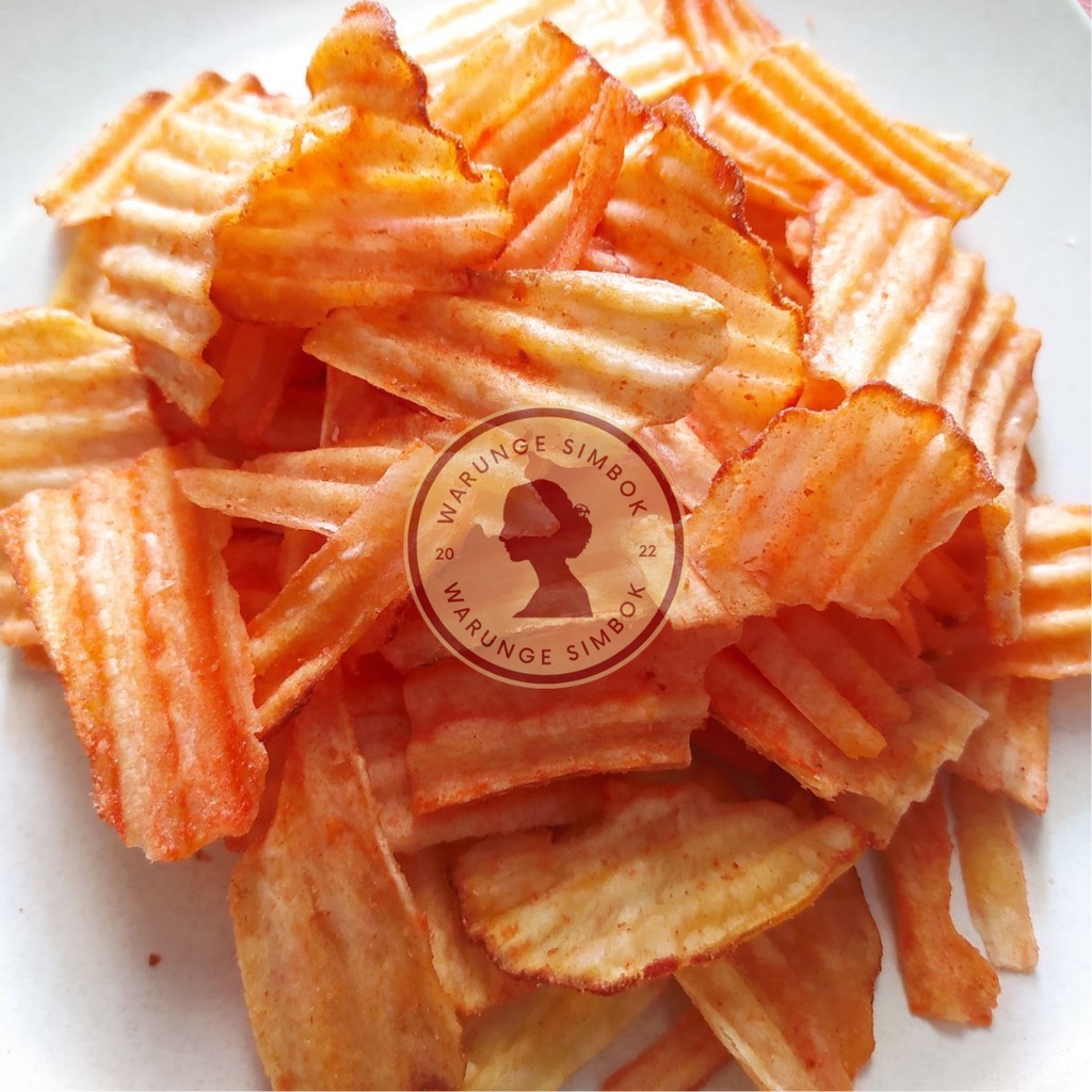 Jual Keripik Singkong Bakar Balado / Cemilan Kiloan Murah / Snack ...