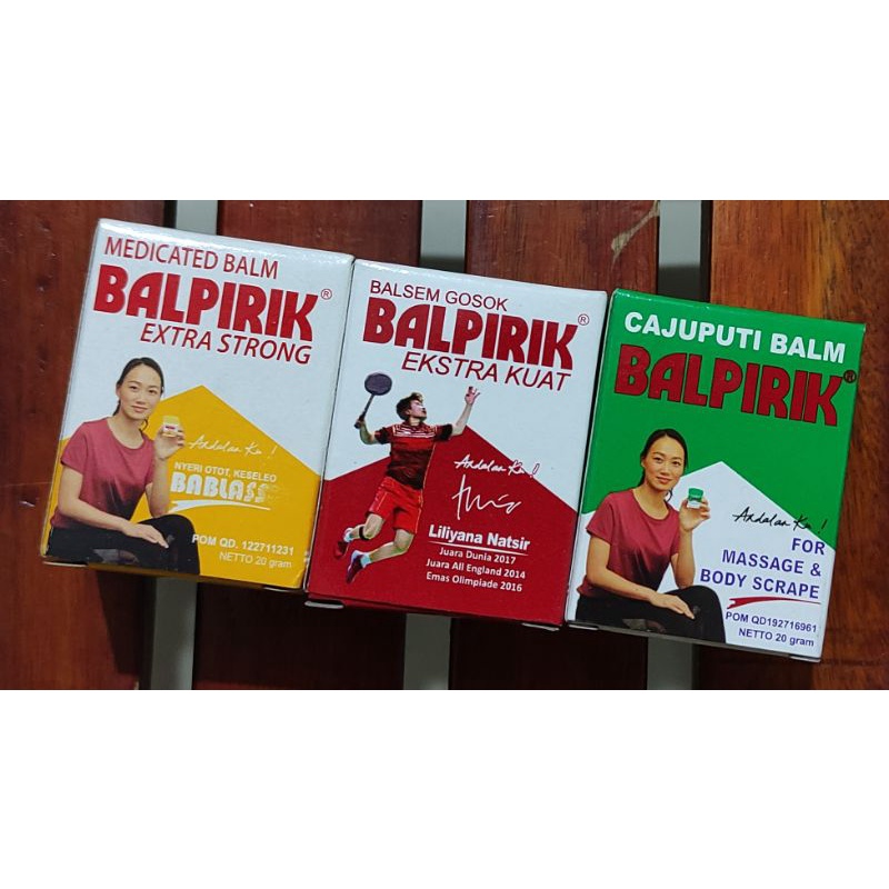 Jual Balsem Balpirik 20 Gram / Balsem Gosok / Balpirik Merah / Kuning ...