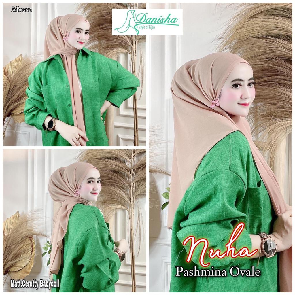 Jual Jilbab Pashmina Oval Nuha Ori Danisha Hijab | Shopee Indonesia