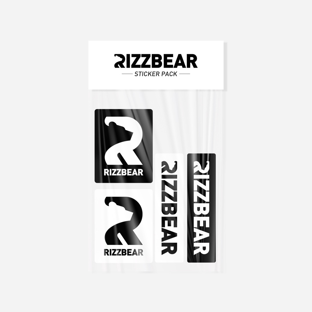 Jual Rizzbear Sticker Pack Black and White | Shopee Indonesia
