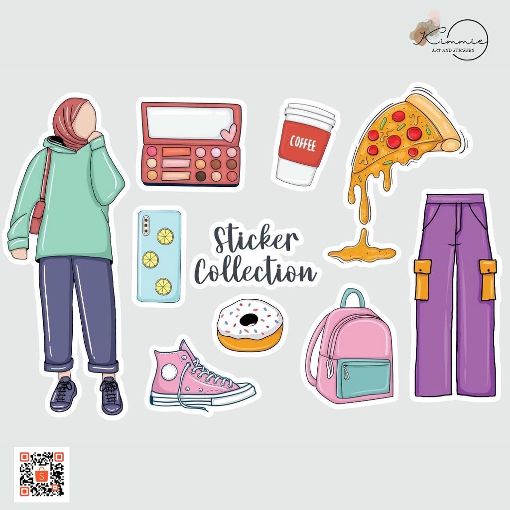 Jual Stiker Travel Aesthetic Hijab Travelers Time to Travel Stiker Anti ...