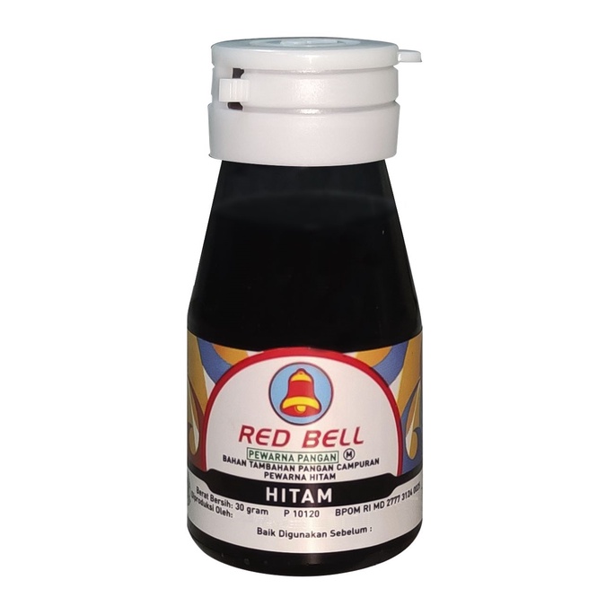 Jual Red Bell Pewarna Cair Hitam 30 gr | Shopee Indonesia