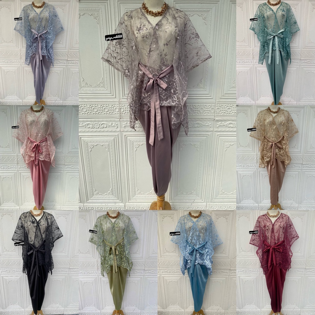 Jual SET KEBAYA OUTER TILLE TALI MEWAH PREMIUM | Shopee Indonesia