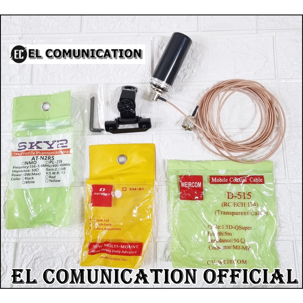 Jual ANTENA RIG MINI DUALBAND REDELL DL 9900 WEIERWEI UV 8900 FULSET ...