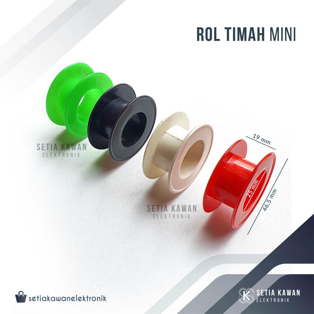 Jual Bobin Rol Kawat Mini / Roll Timah / Tempat Gulungan Kabel / Klosan ...