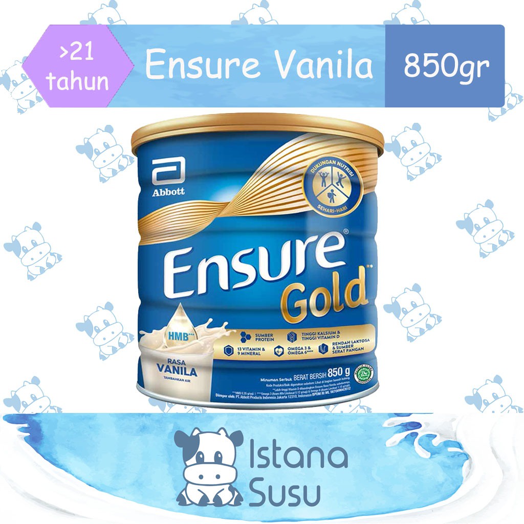 Jual Ensure Gold Vanila Cokelat 400g / 800g | Shopee Indonesia
