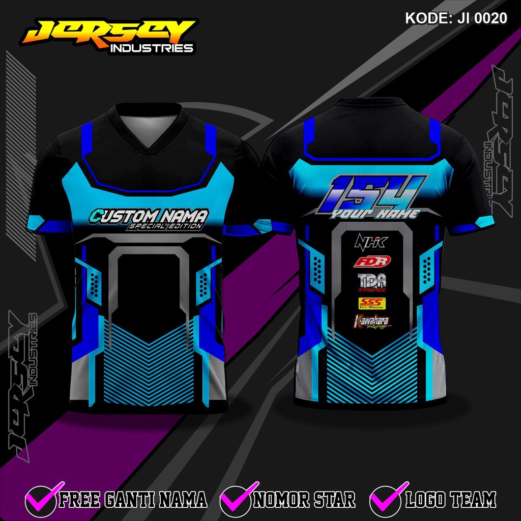 Jual Kaos Jersey Custom Racing Balap Desain Terbaru, Baju Jersey Trail ...